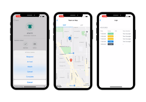 Team on Map - FlowMSP Operations App
