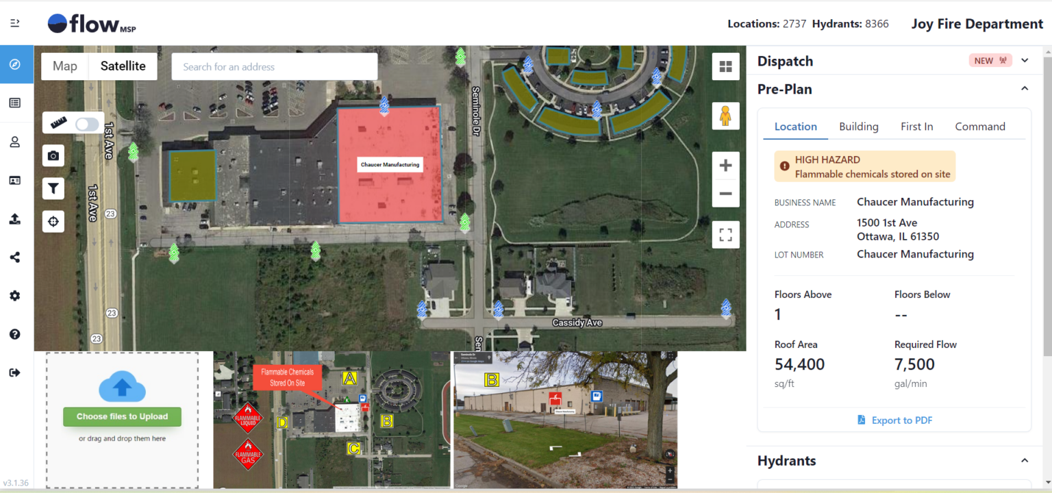 High Hazard Dispatch Notifications for Dangerous Buildings - FlowMSP
